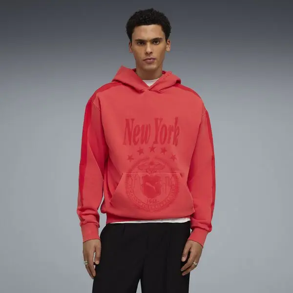 PUMA Wardrobe Essentials Nyc Relaxed Hoodie - Red