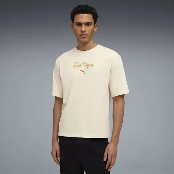 PUMA Wardrobe Essentials Las Vegas Graphic T-shirt - White