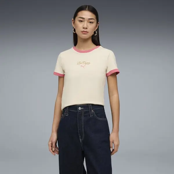 PUMA Slim Fit T-shirt - White