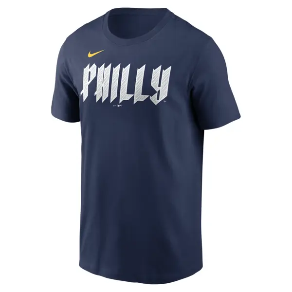 Nike Philadelphia Phillies City Connect Large Logo Mlb T-shirt - Blue