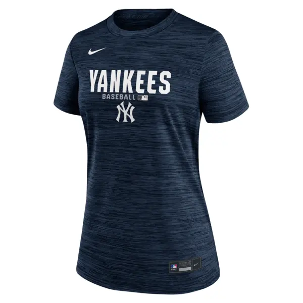 Nike New York Yankees Authentic Collection Velocity Dri-fit Mlb T-shirt - Blue