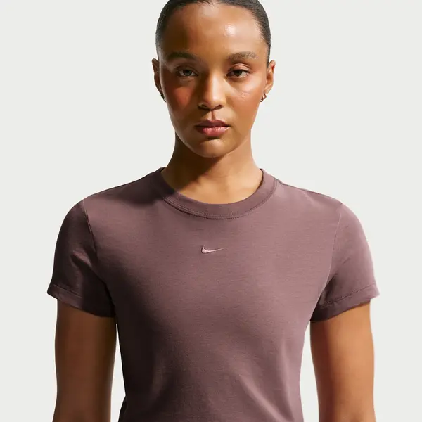 Nike Sportswear Chill Knit Cropped T-shirt - Purple