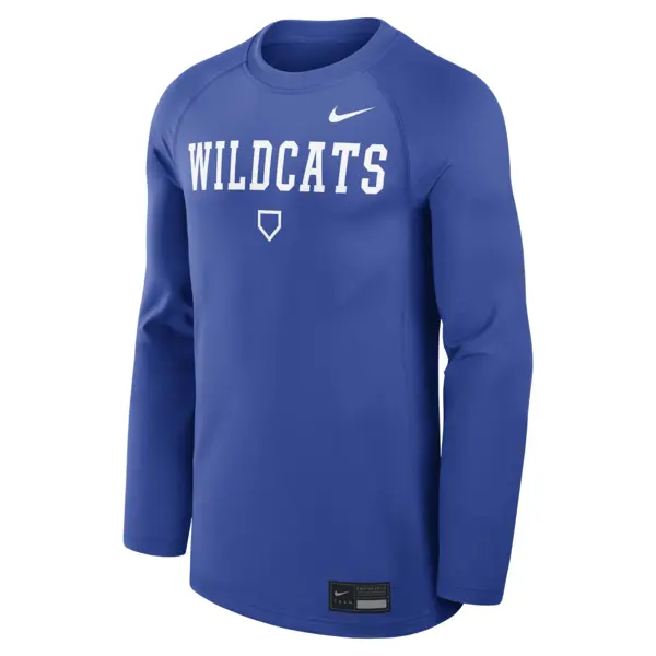 Nike Kentucky Wildcats Dri-fit College Long-sleeve T-shirt - Blue