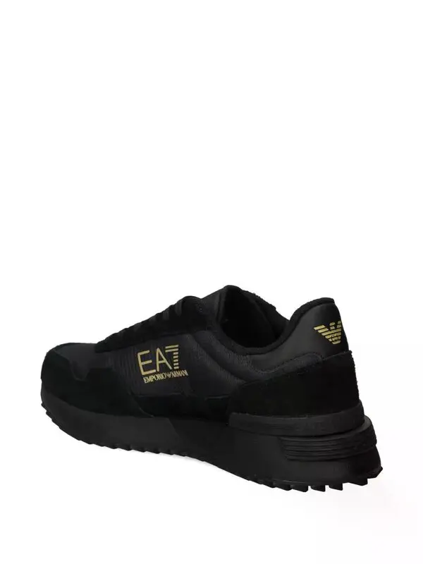 EA7 Logo-detail Sneakers - Black