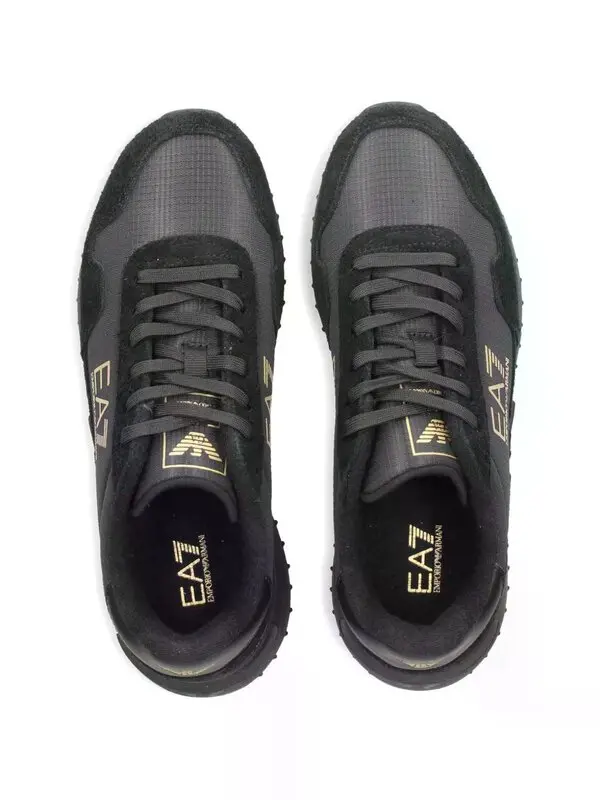 EA7 Logo-detail Sneakers - Black