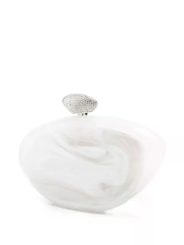 Benedetta Bruzziches Armonia Embellished Clutch - White