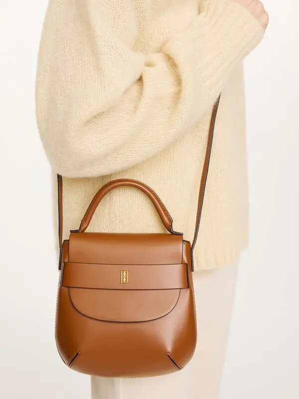 BY MALENE BIRGER Meela Leather Shoulder Bag - Toasted Coconut
