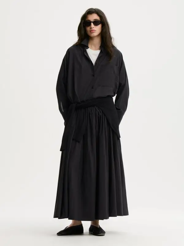 BY MALENE BIRGER Derris Voile Organic Cotton Shirt - Black