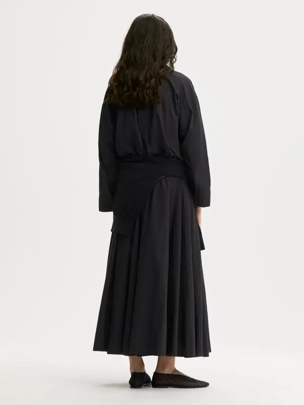 BY MALENE BIRGER Derris Voile Organic Cotton Shirt - Black
