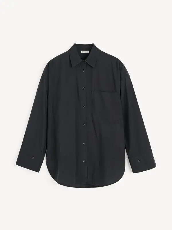 BY MALENE BIRGER Derris Voile Organic Cotton Shirt - Black