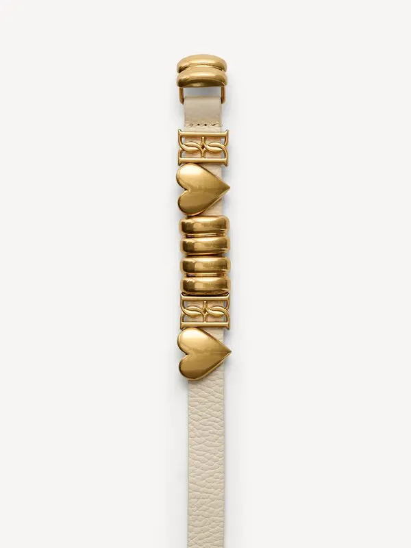 BY MALENE BIRGER Ounlas Leather Belt - Vanilla Cream