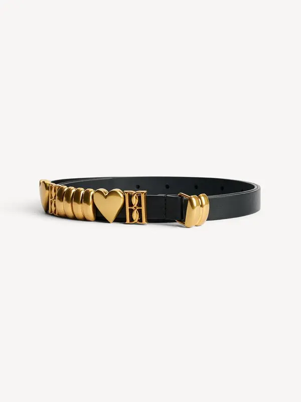 BY MALENE BIRGER Ounlas Leather Belt - Black