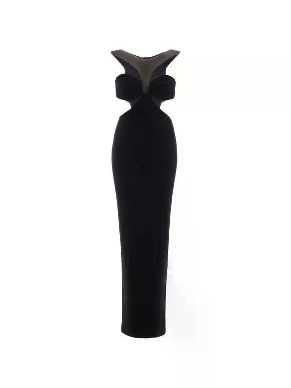 IMROSKA Cleopatra Cut-out Strapless Maxi Dress