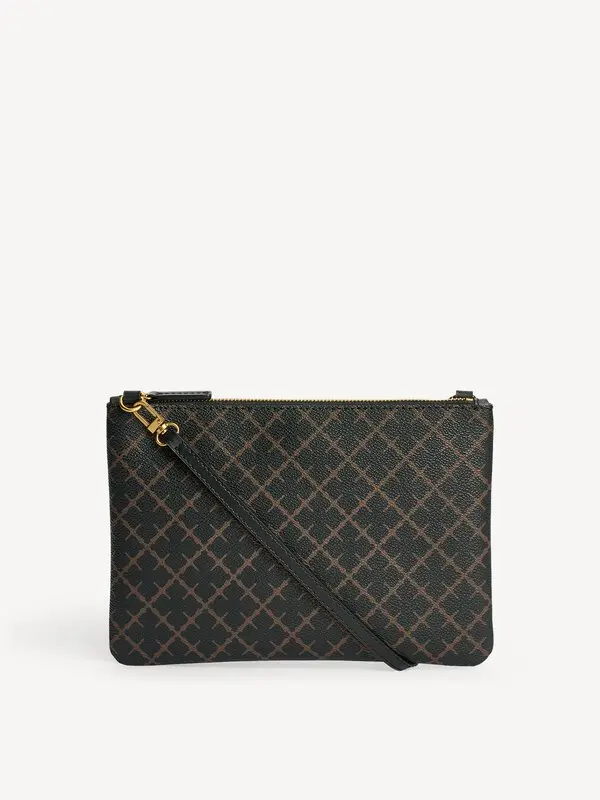 BY MALENE BIRGER Ivy Printed Clutch - Dark Chokolate