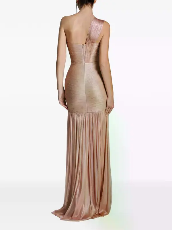 IMROSKA One-shoulder Slit Maxi Dress