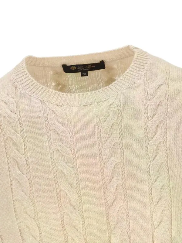 Loro Piana Cable-knit Cashmere Sweater