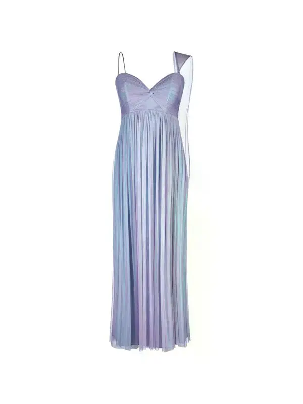 IMROSKA Knot-detail Pleated Maxi Dress