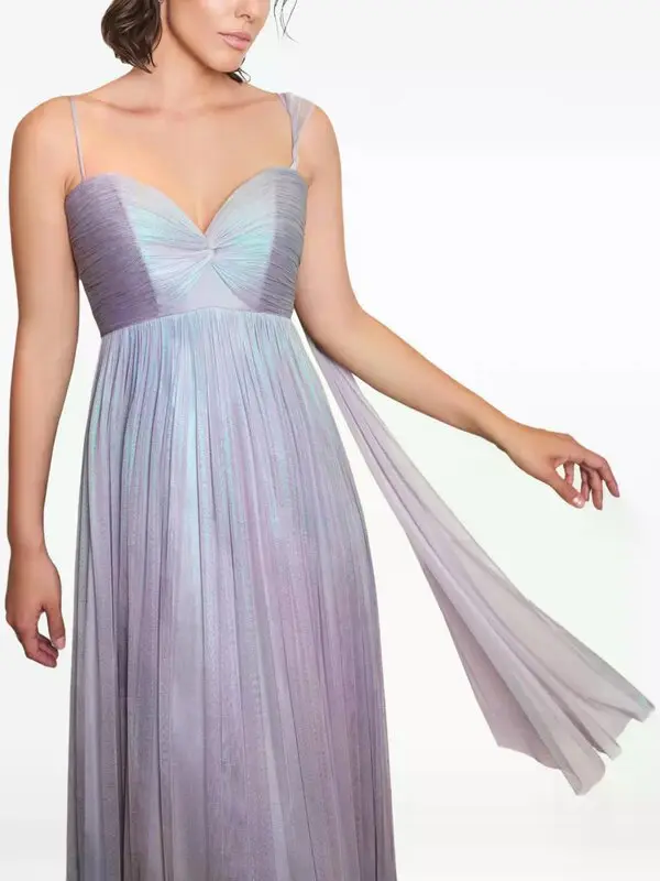 IMROSKA Knot-detail Pleated Maxi Dress