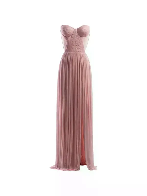 IMROSKA Sweet 18 Strapless Maxi Dress - Pink