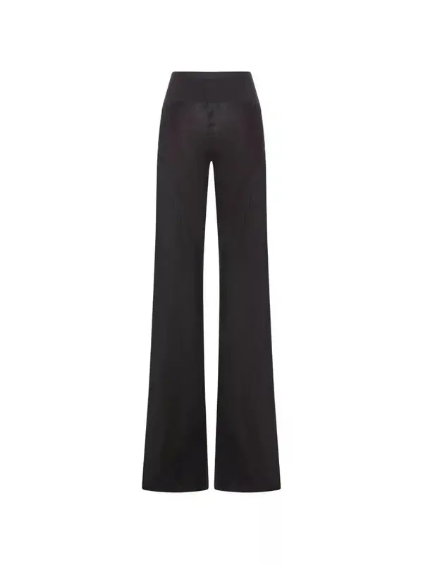 Rick Owens Bias Ribbed Waistband Trousers - Black
