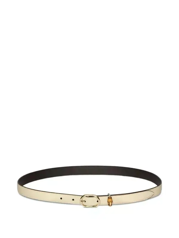 Gucci Oval-buckle Belt - Neutrals
