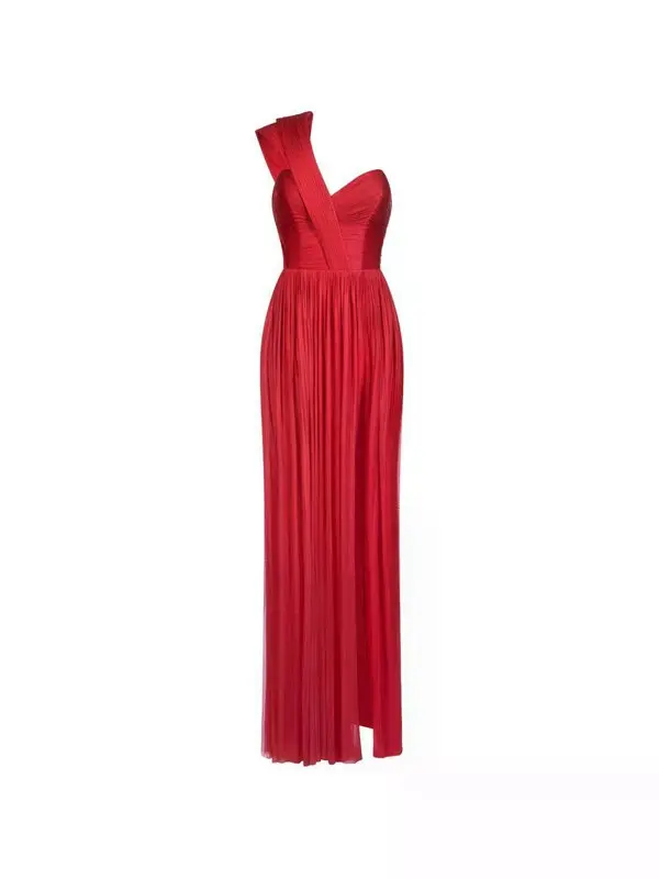 IMROSKA 21 One-shoulder Maxi Dress - Red