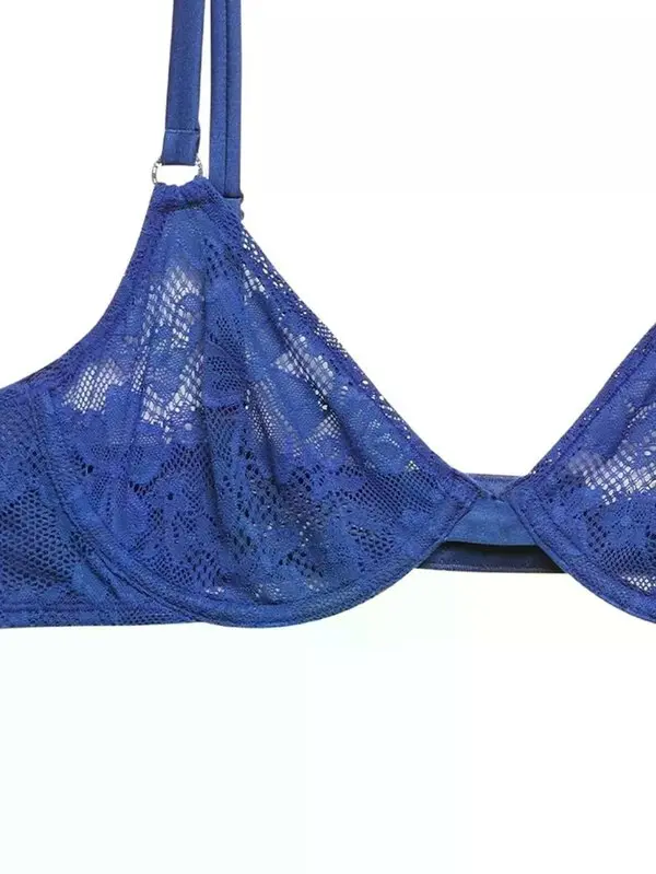 Fleur Du Mal Le Stretch Floral Adjustable Bra