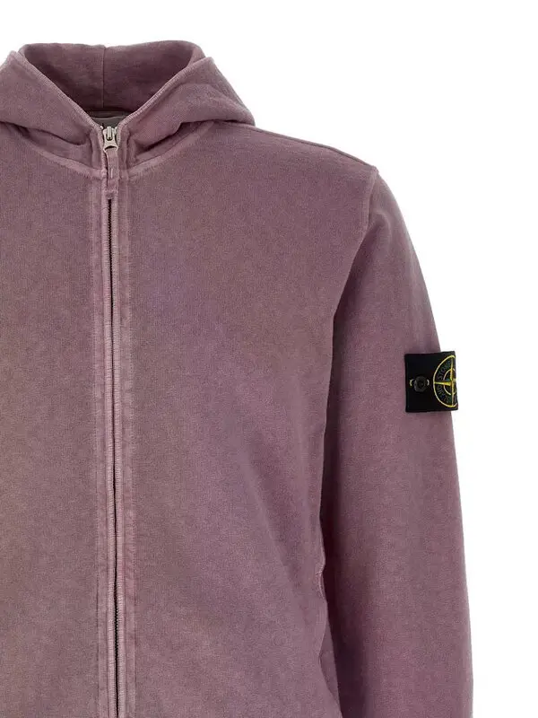 Stone Island Hoodie With Logo Badge