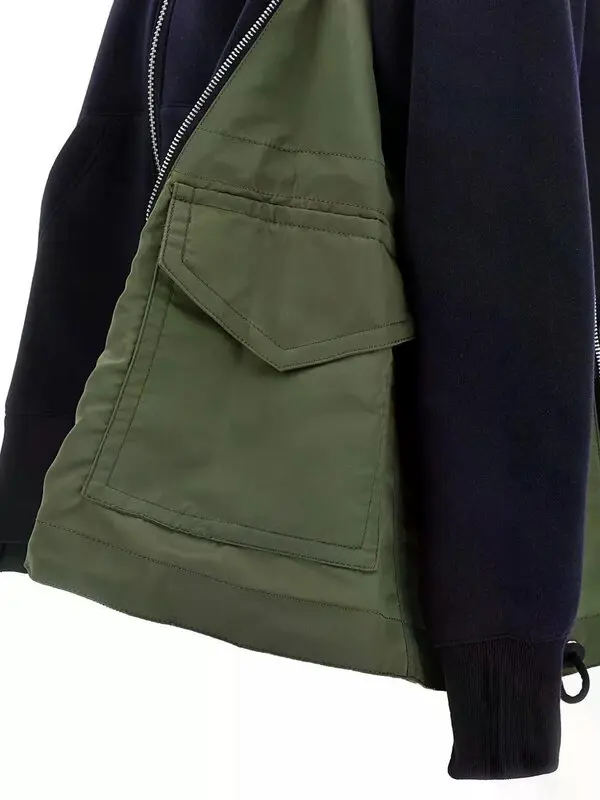 Sacai Sponge Zip Hoodie