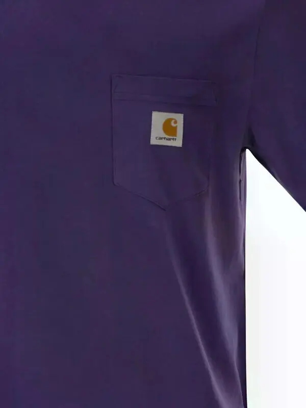 Carhartt Work In Progress Pocket Cotton T-shirt - Purple