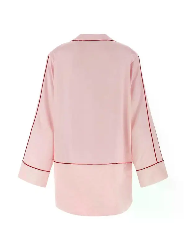 Off-White Jacquard Piping Shirt - Pink