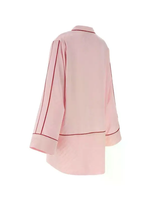 Off-White Jacquard Piping Shirt - Pink