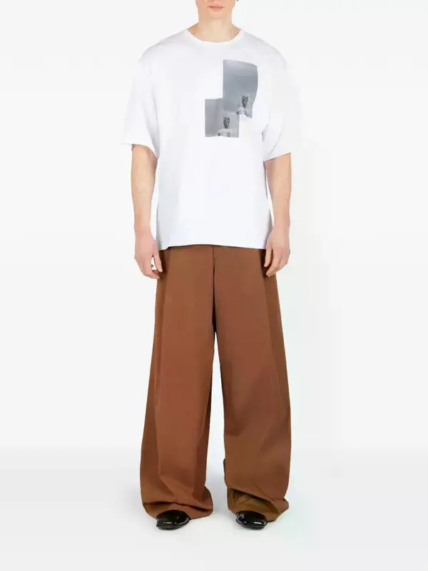 SOCIETE ANONYME Pleated Wide Leg Trousers