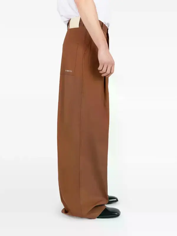 SOCIETE ANONYME Pleated Wide Leg Trousers