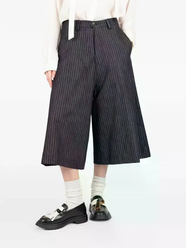 SOCIETE ANONYME Pinstriped Tailored Shorts