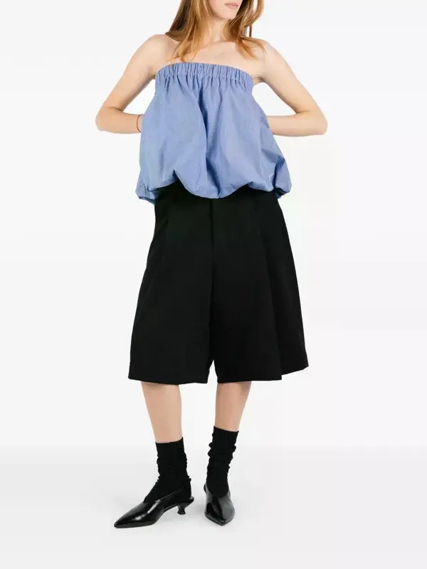 SOCIETE ANONYME Pleated Wide Leg Shorts