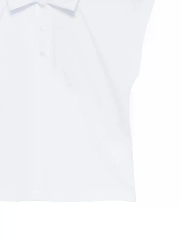 MSGM Pointelle Short-sleeve Polo Top