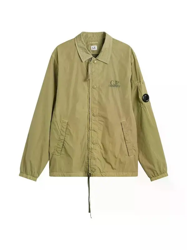 C.P. COMPANY Logo-embroidered Shirt Jacket - Green
