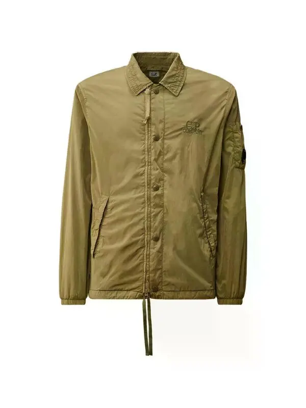 C.P. COMPANY Chrome-r Graphic Zipped Overshirt - Green