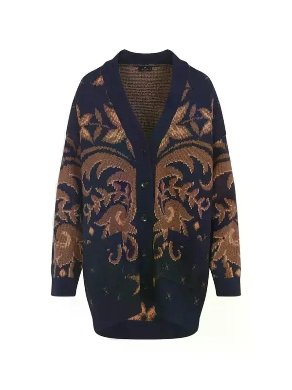 Etro Cabled Sleeves Knitted Cardigan