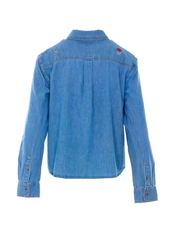 Rixo Edaline Embroidery Long-sleeve Shirt