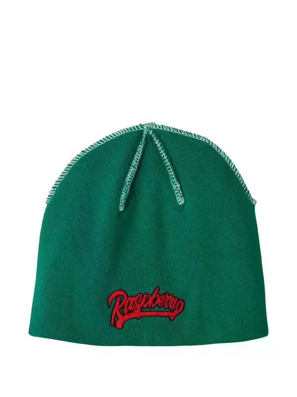 GV GALLERY Embroidered Beanie Hat - Green