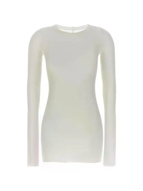 Rick Owens Ribbed Long Sleeve T-shirt - Neutrals