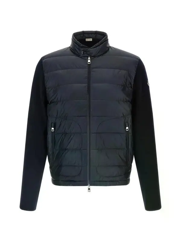 Moncler Zip-up Ribbed-knit Jacket