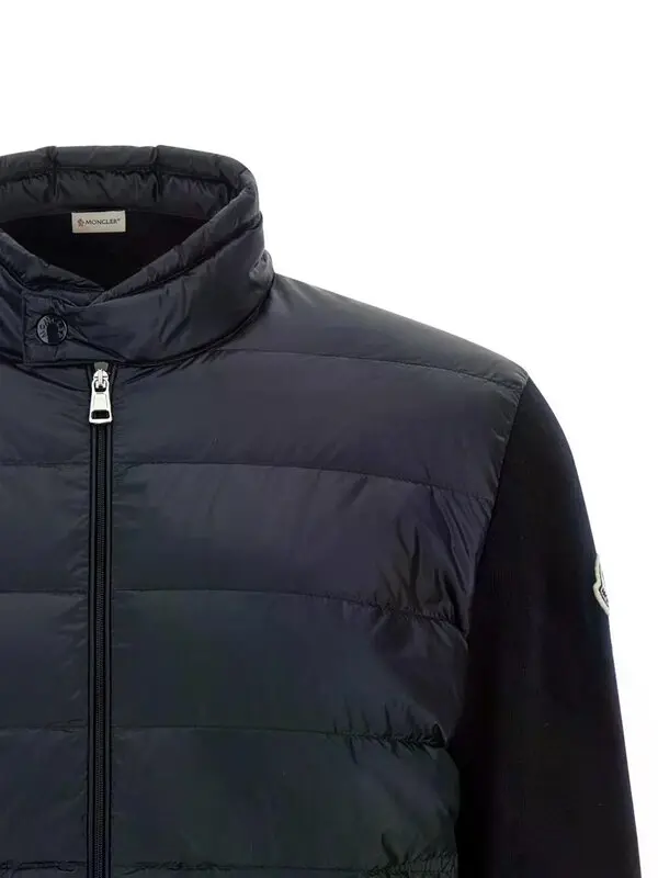 Moncler Zip-up Ribbed-knit Jacket