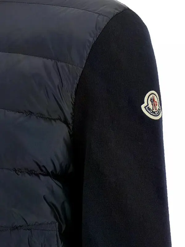 Moncler Zip-up Ribbed-knit Jacket