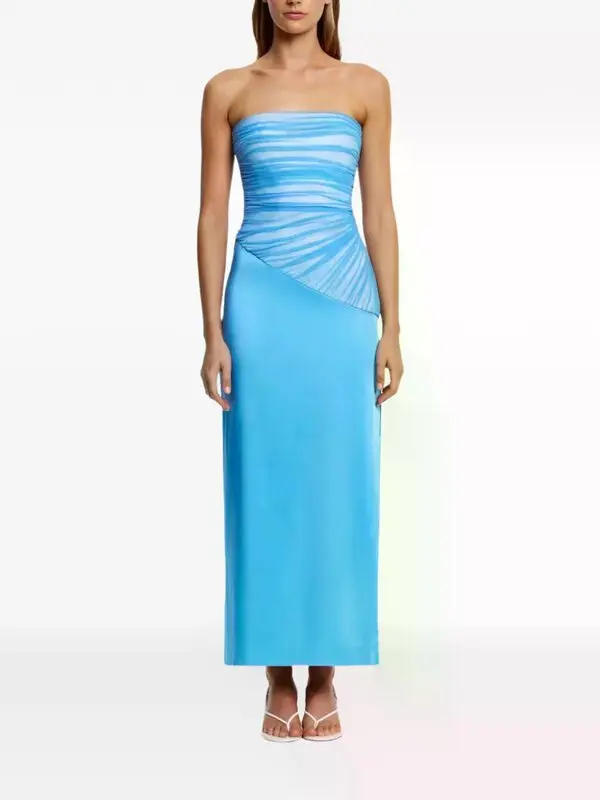 Significant Other Aryn Strapless Ruched Maxi Dress