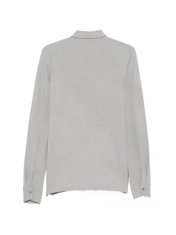 ZANONE Long-sleeve Polo Shirt - Grey