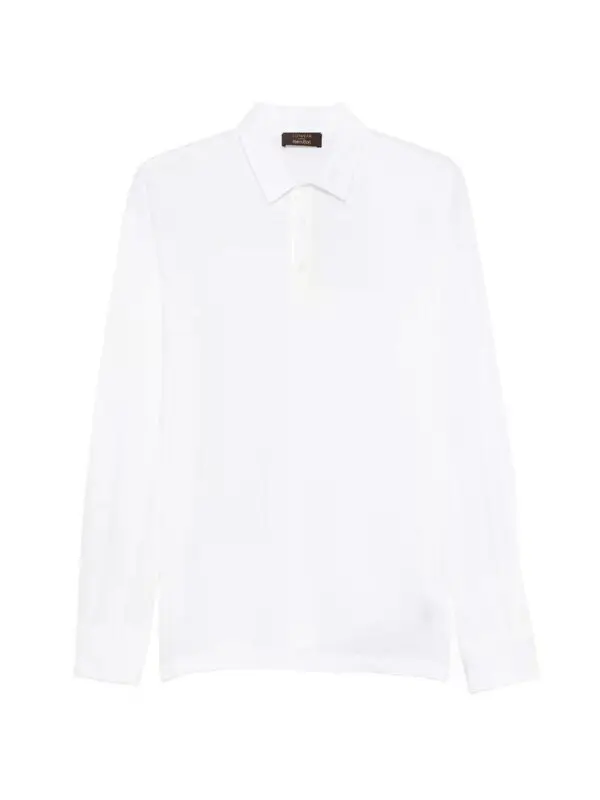 ZANONE Long-sleeve Polo Shirt - White
