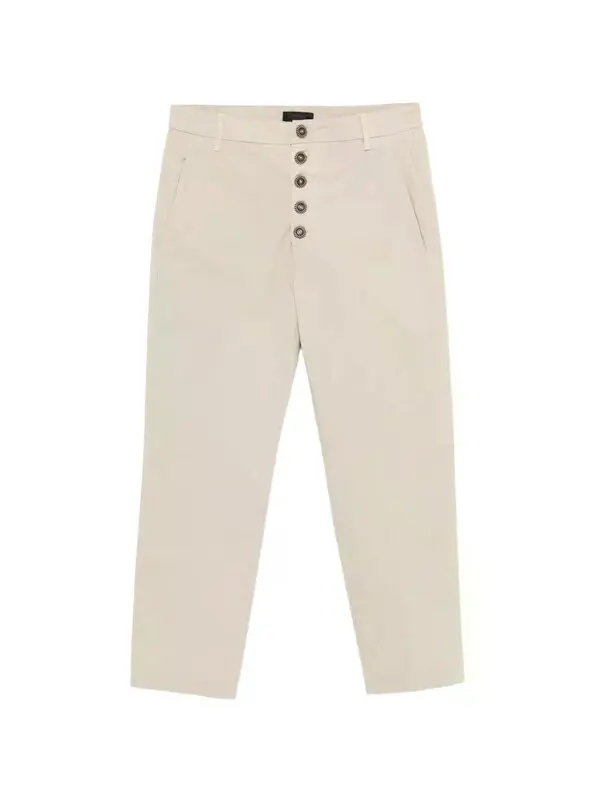 DONDUP Buttoned Trousers - Neutrals
